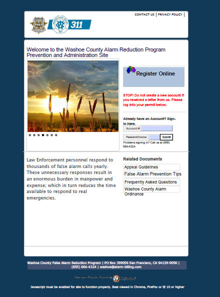 False Alarm Reduction Program